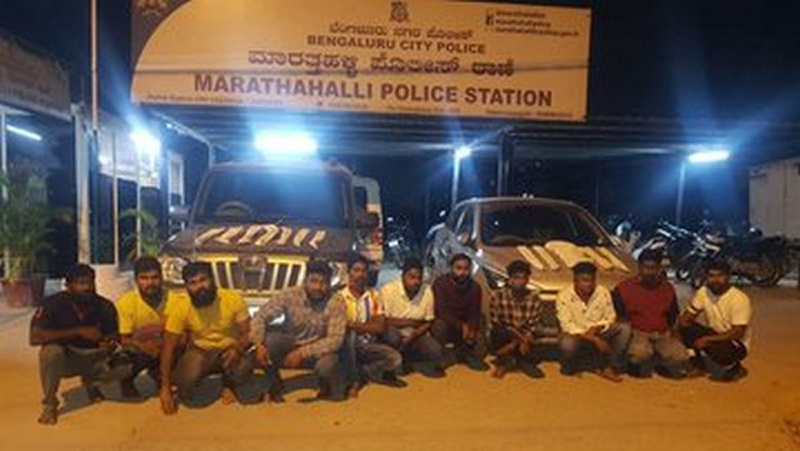 CCB arrests 11 including 2 rowdy persons in Bengaluru, sharp weapons ...
