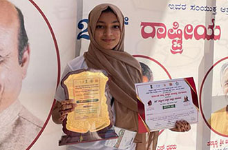 Udupi girls Hajira shaistha, Fathima Reem bag state level recognition ...