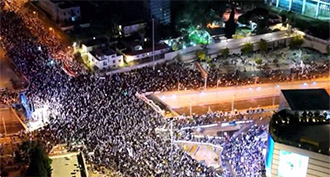 Tens of thousands protest across occupied territories against Israel's ...